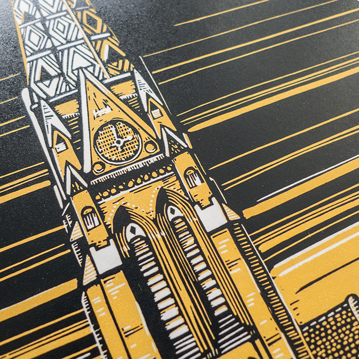 this is just to say - Tian Gan's Art Blog: Linocut, S:t Johannes Kyrka ...