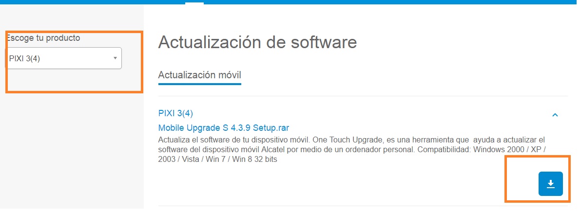 ¿Cómo actualizar o recuperar su celular Alcatel?