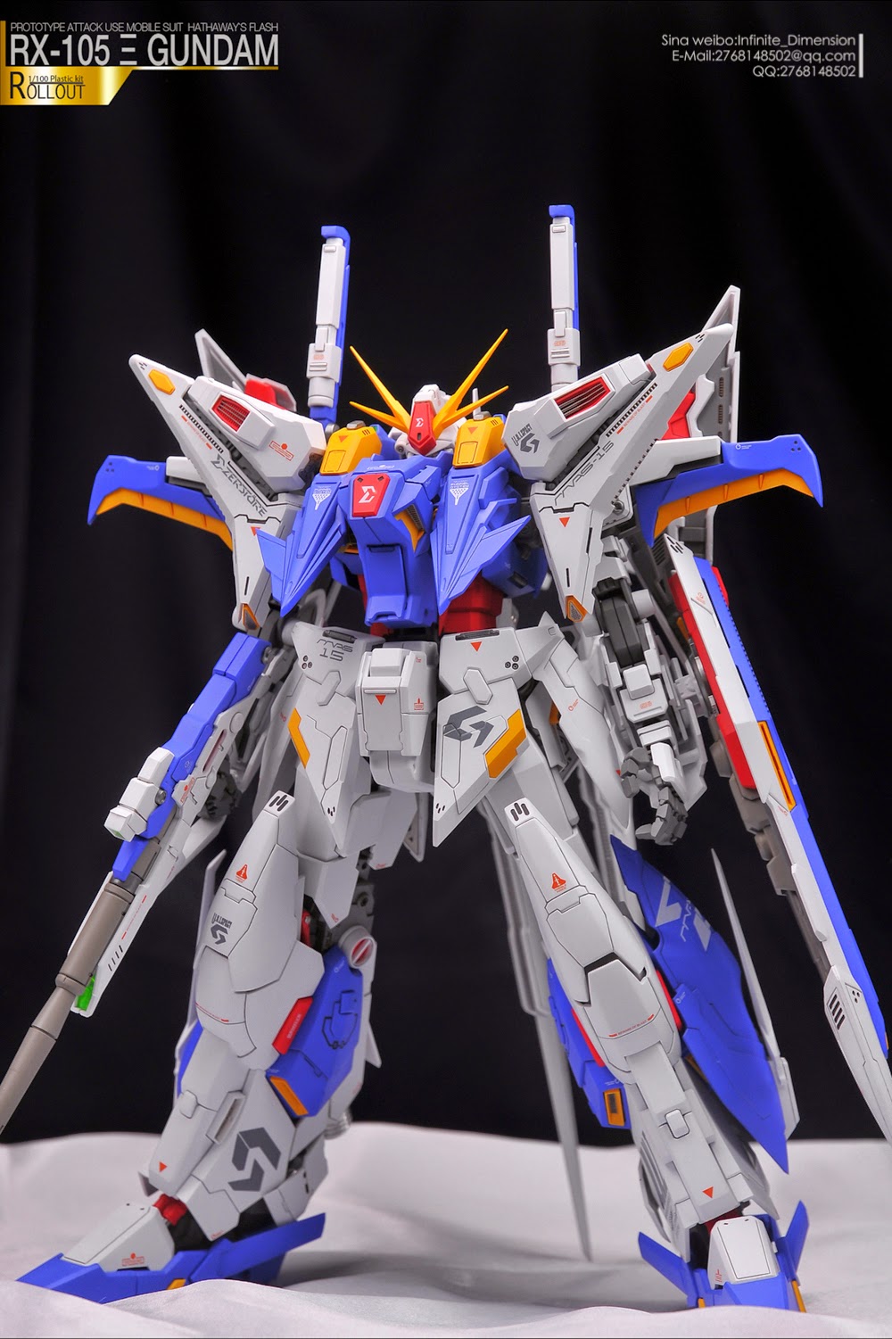 Custom Build: Mechanicore 1/100 RX-105 Xi Gundam "ZERSTORE"