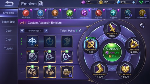 How New Emblem System Work - Mobile Legends Bang Bang Builds Items ...