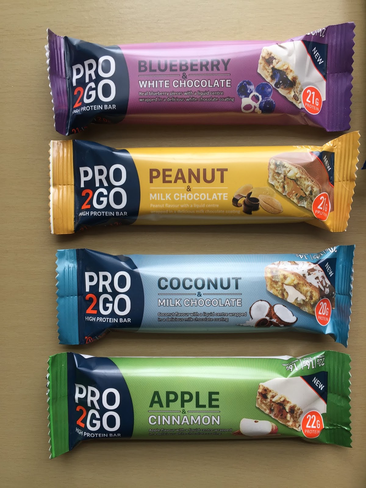 Pro2Go High Protein Bars Range