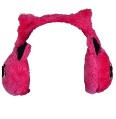 Little Black Cherry: Cupcake Cult Fluffy Hot Pink Ear Muffs