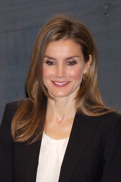 Princess Letizia Attends an Award Ceremony in Madrid.