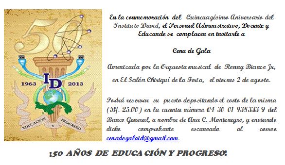 Aniversario 50 Instituto David