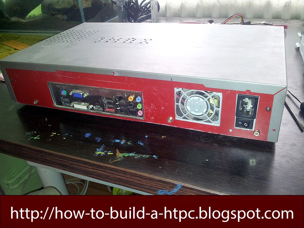 DVD player look-alike DIY HTPC case mod project
