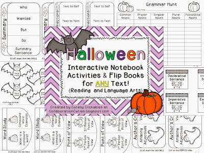 Collaboration Cuties: Halloween Interactive Notebook Activities to use ...