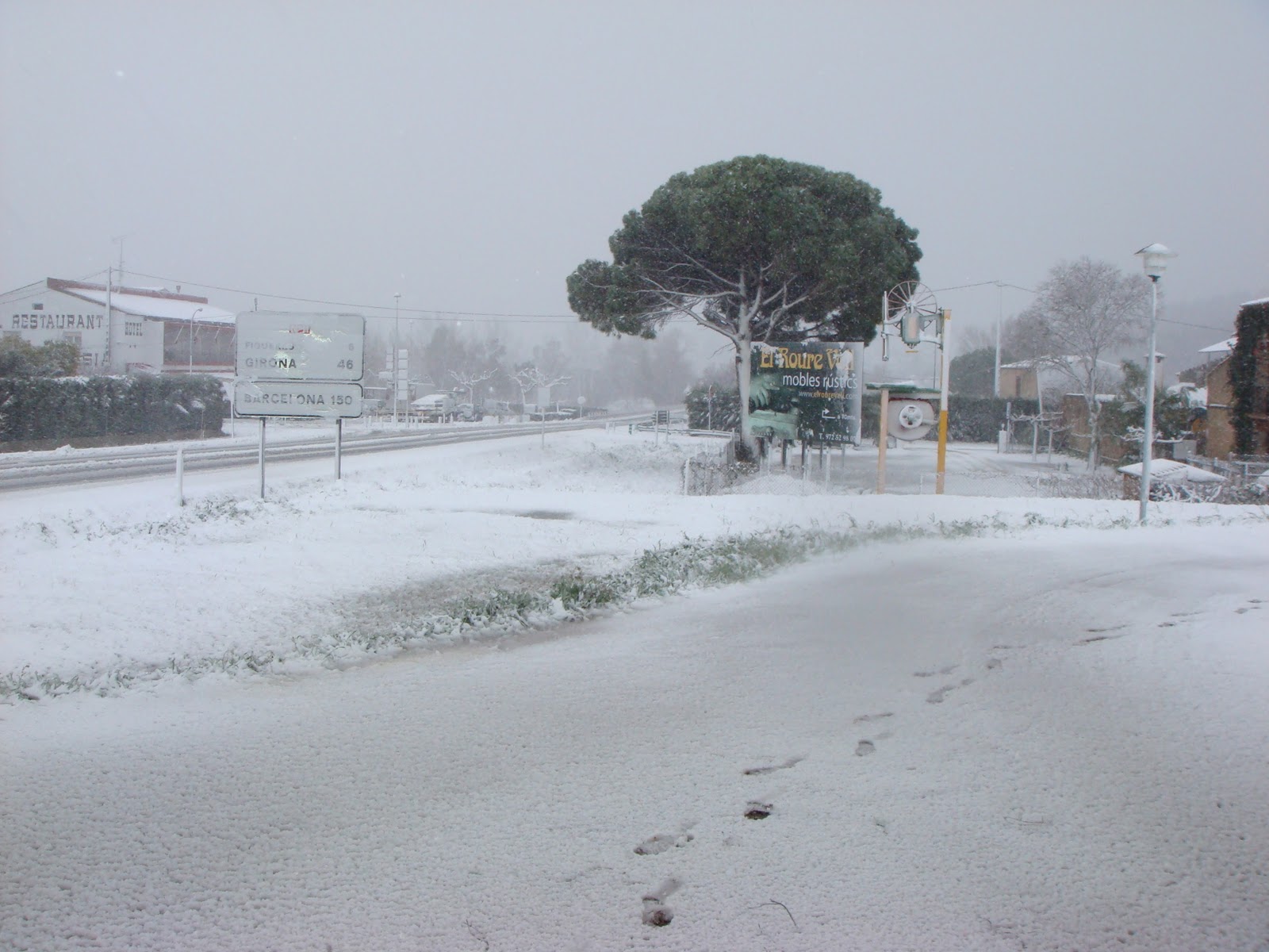 Que! paisajes!: Nevando