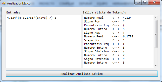 Erick Navarro's Blog: Analizador léxico en Visual Basic