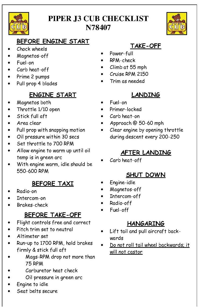 Aeroclub Carmen de Areco: PIPER J3 C