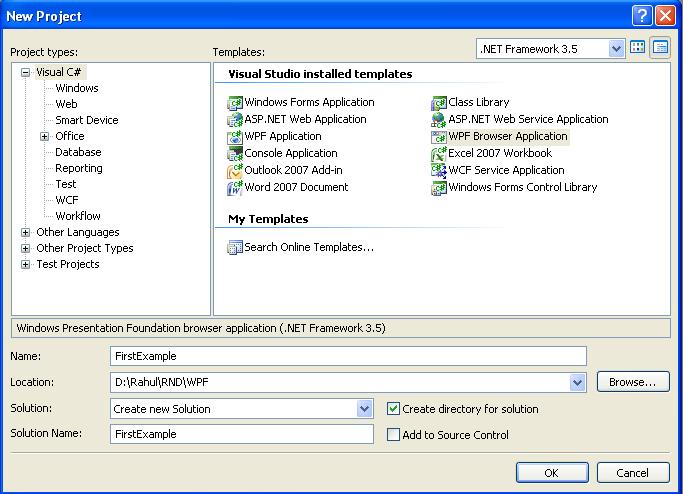 Help To Understand Net Create First Wpf Browser Application 