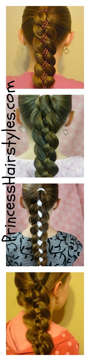 How To 4 Strand Braid Tutorial | Hairstyles For Girls - Princess Hairstyles