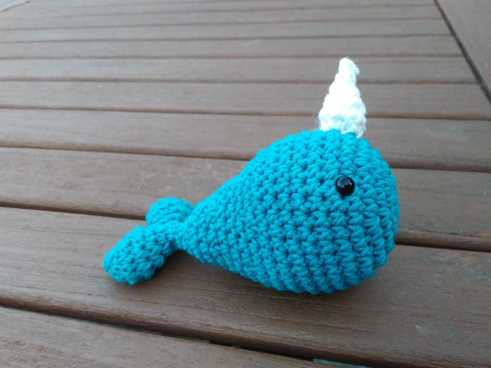 Mama Creatief: Narwal (gehoornde walvis): gratis haakpatroon
