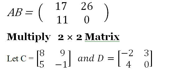 How to Multiply Two Matrices || Product of Two matrices ~ Simplifying ...