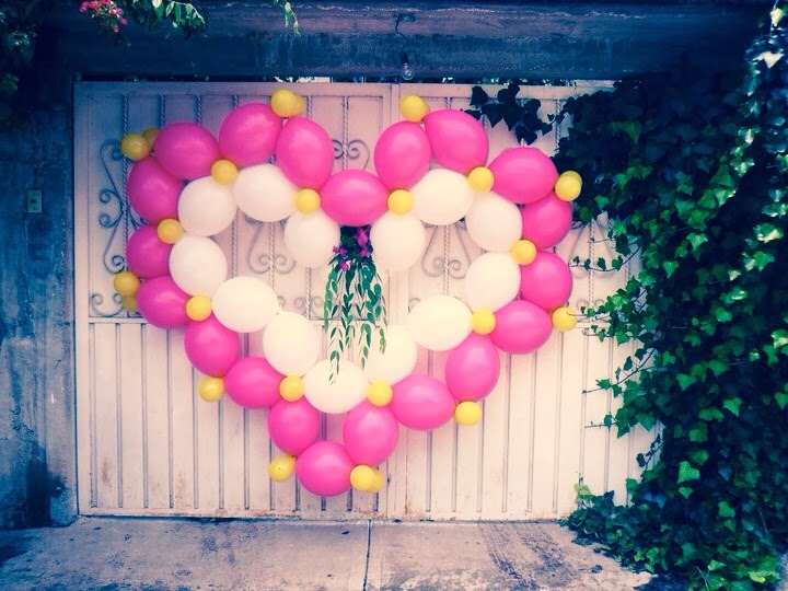 Corazones con globos - Imagui