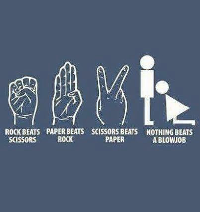 Rock beats scissors. Paper beats Rock. Scissors beats paper. nothing ...