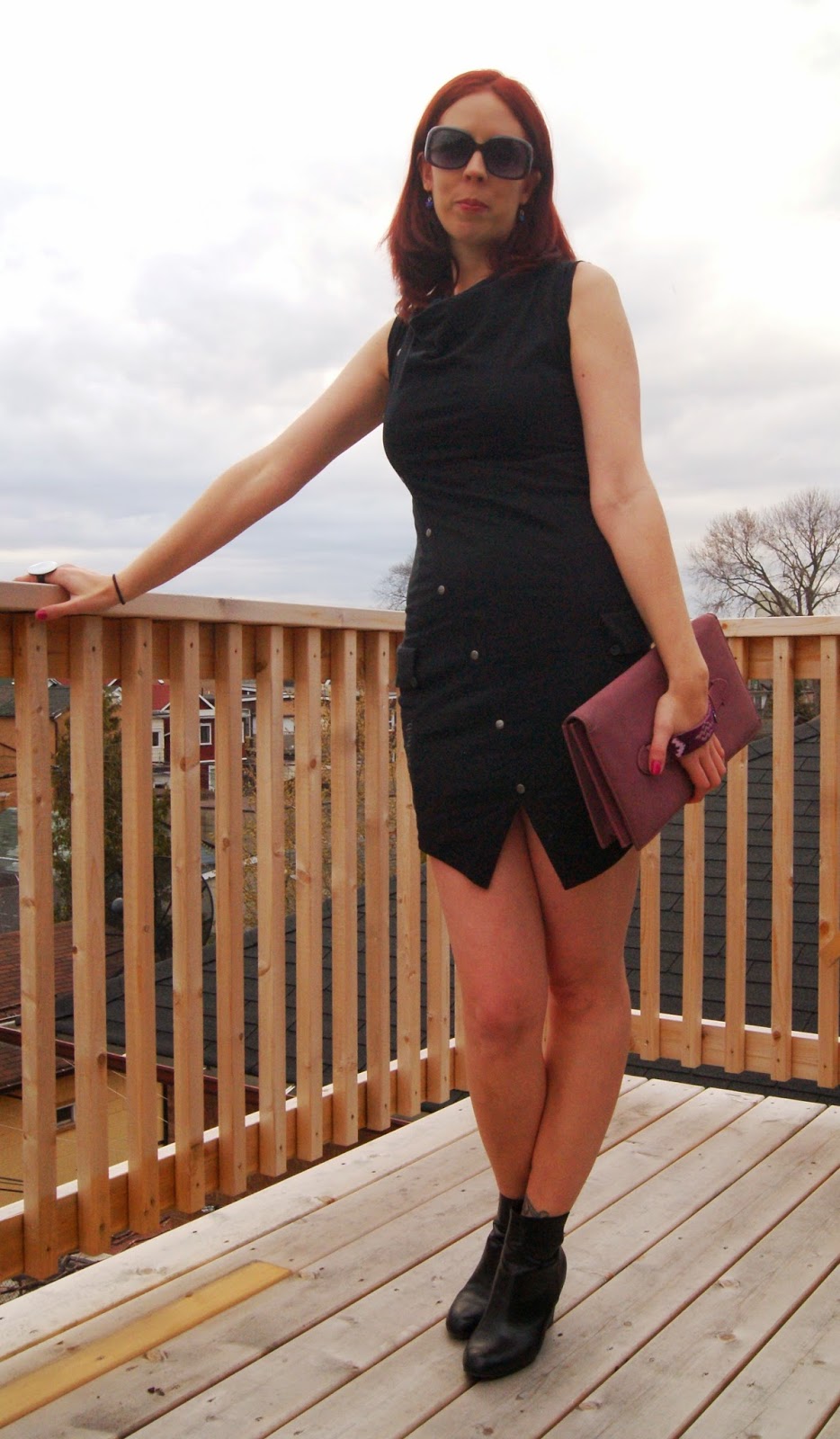 The Purple Scarf: My Style: Unique + Chic LBD from Bench!