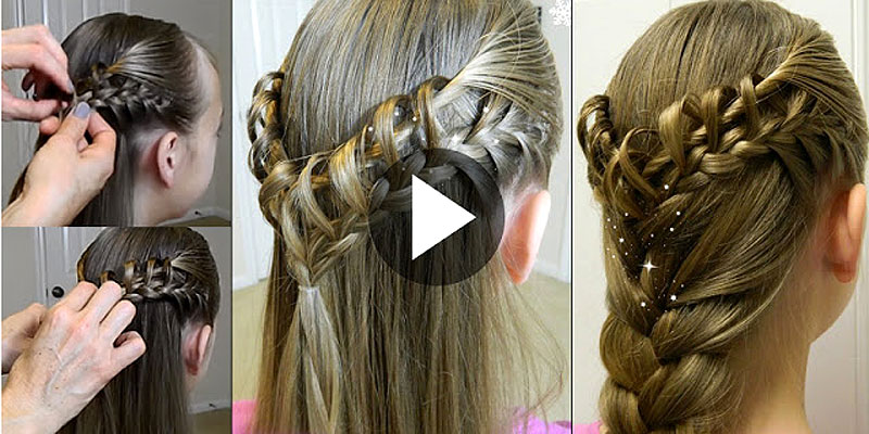 Learn - How To Make Ladder And French Mix Braid Hairstyle, See Tutorial ...