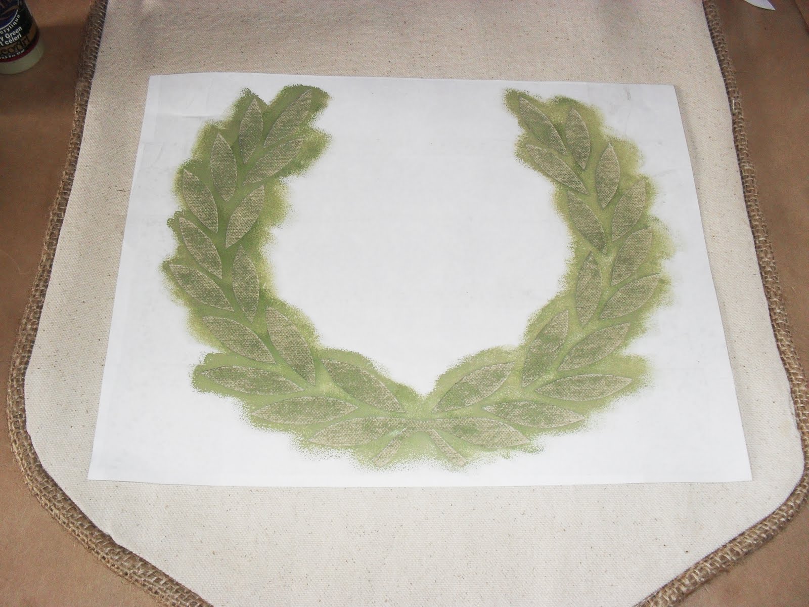 Home Frosting: Burlap & Canvas Monogrammed Banner