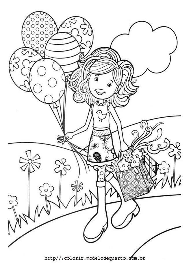 Aprende Brincando: Meninas para Colorir