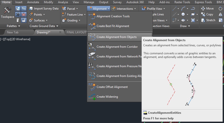 Civil 3D a guide to Infrastructure Design: Civil 3D ALIGNMENTS (Basics ...