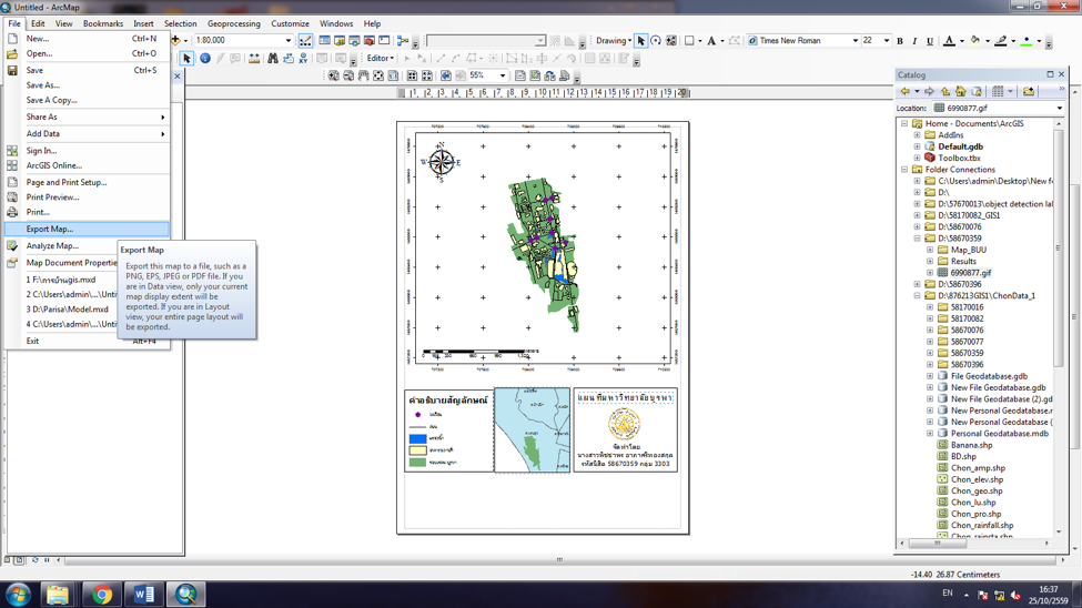 ArcGIS(map layout)