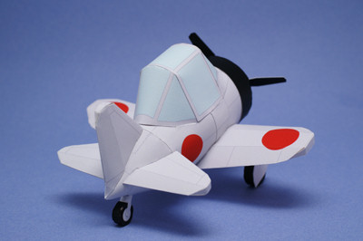 SD A6M Zero Type 21 Paper Toy | Paperized Crafts