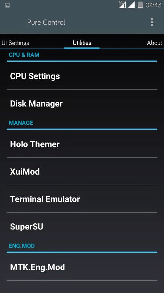 ScreenShoot ROM Pure Lolly Rom v.1.00 For EverCoss A7s ~ ScreenShot