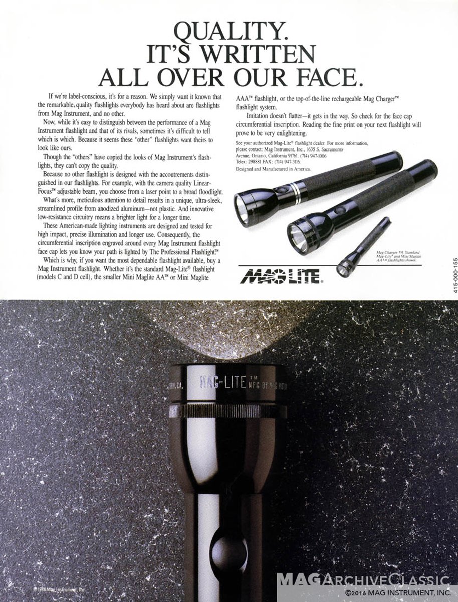 Maglite: More than a Cop light: Advertisements