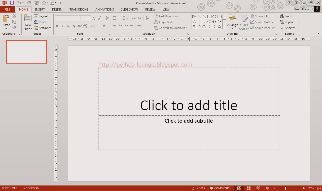 PowerPoint 2013 - First Look and User Interface | PeJhes Lounge | Games ...