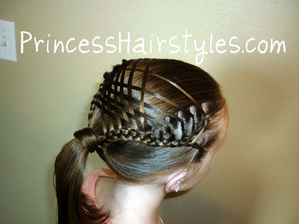 Woven French Braid Ponytail | Hairstyles For Girls - Princess Hairstyles