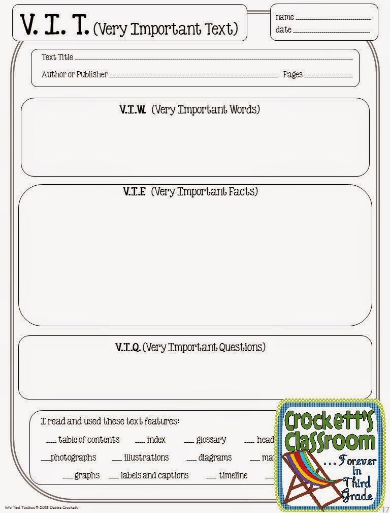 Classroom Freebies Too: Informational Text Toolbox