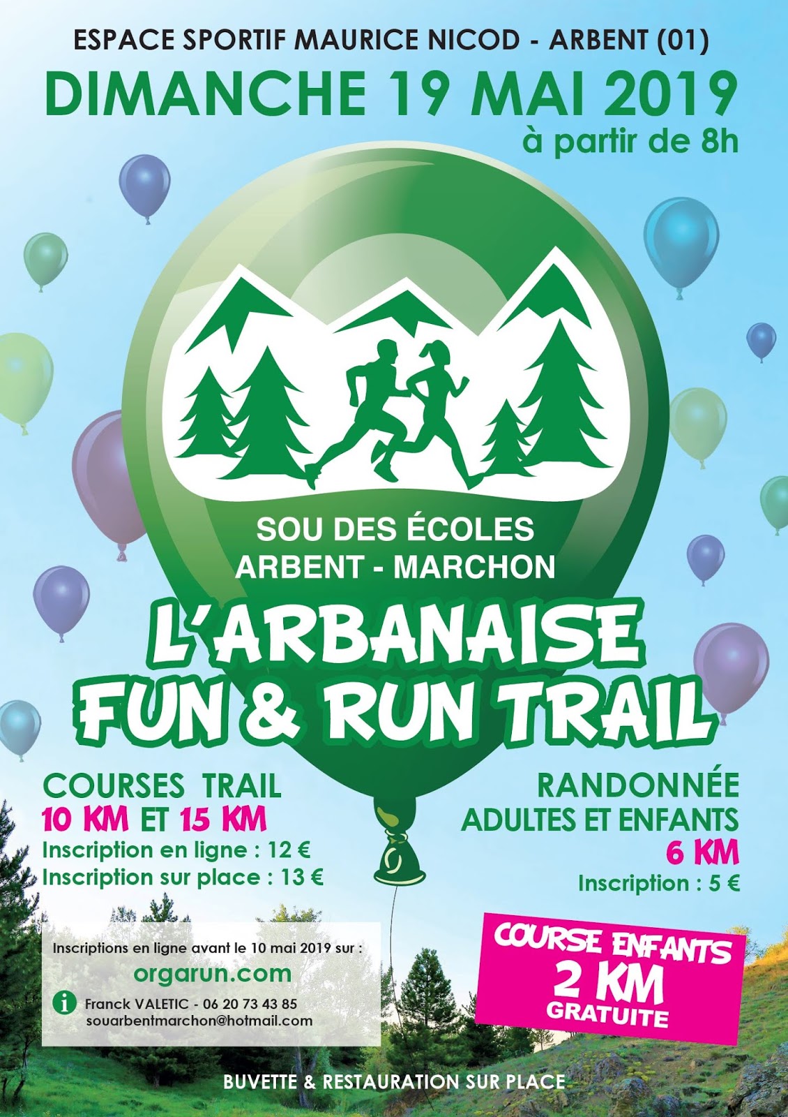 Courir Nature Saint Jean de Niost: 19/05/2019 L'ARBANAISE