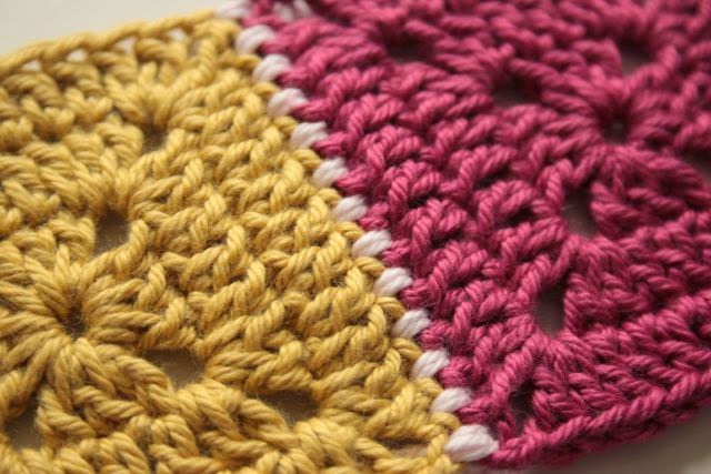 Crochet Joining (From the Back)