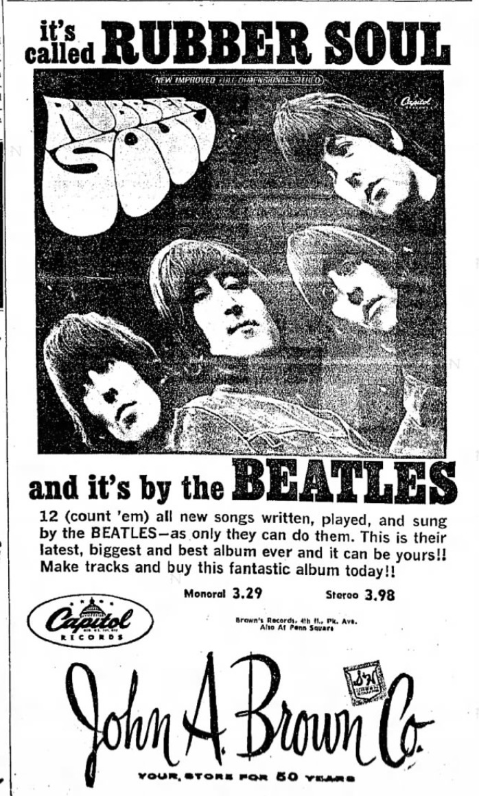 BOOKSTEVE'S LIBRARY: Beatles Album Ads
