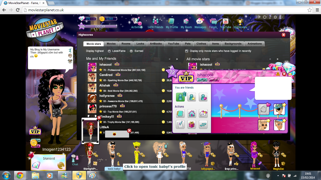 Imogens Blog!! xD: February 2014