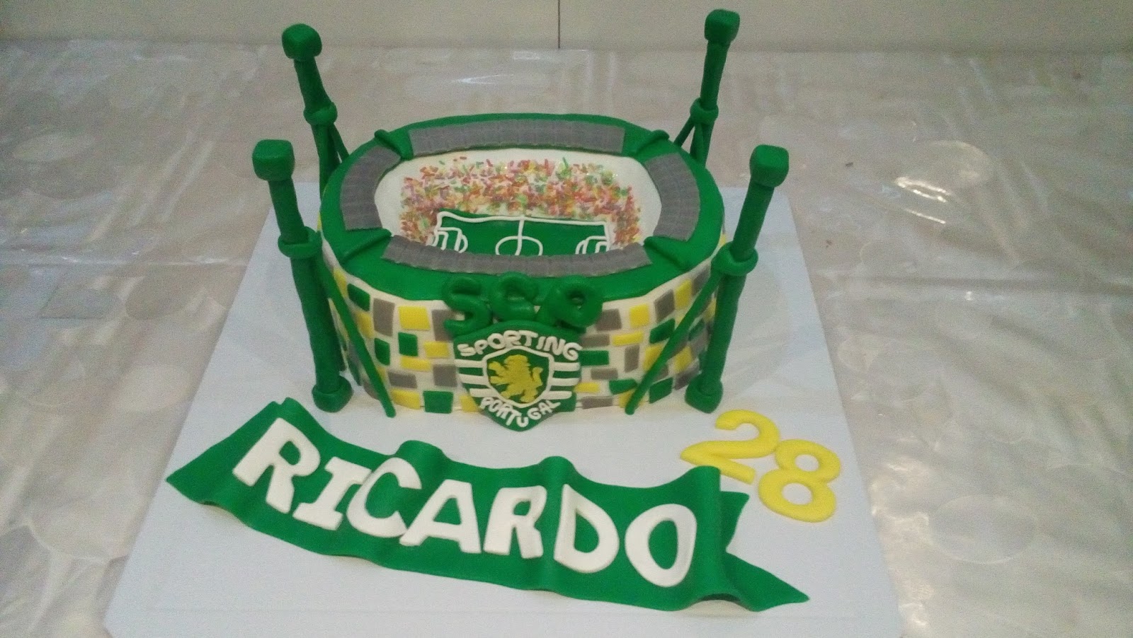 Miminhos e Sabores: Bolo Estádio do Sporting