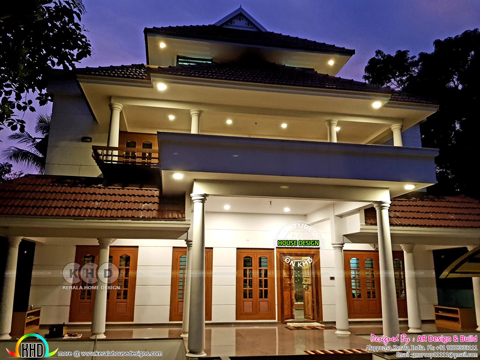 Finished Kerala home design with 4 bedrooms - Kerala Home Design and ...