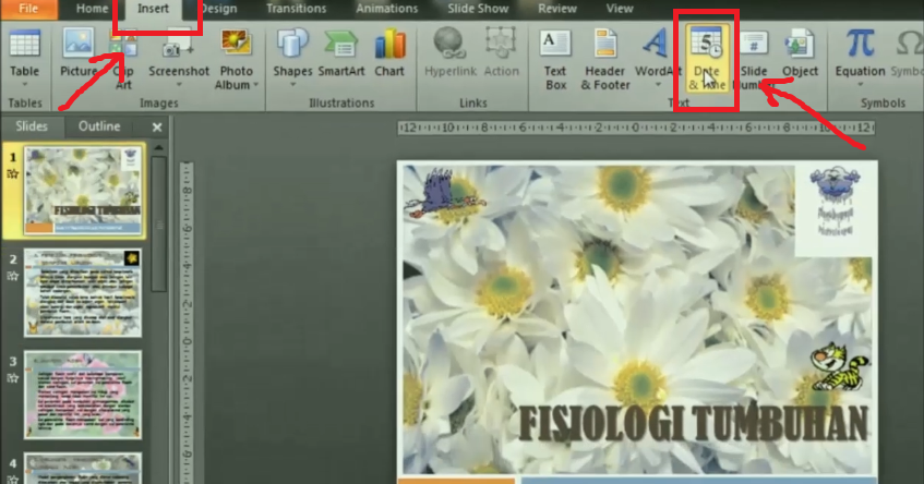 Cara Memberi Tanggal Pada Slide di Microsoft PowerPoint 2010 - Tutorial ...