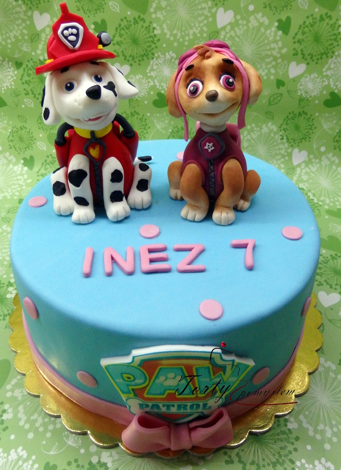 TORTY Z POMYSŁEM Kraków: Tort z dwoma pieskami Psi Patrol.