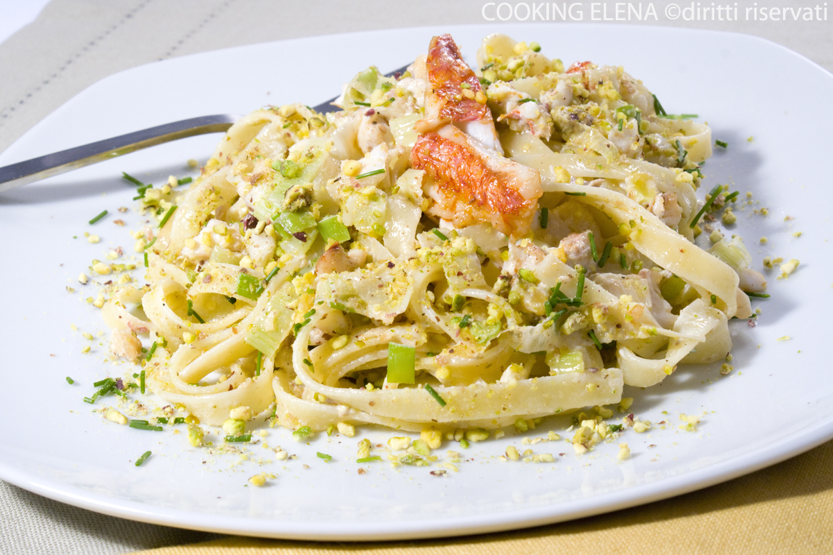 Cooking Elena: Lasagnette con triglie e pistacchi