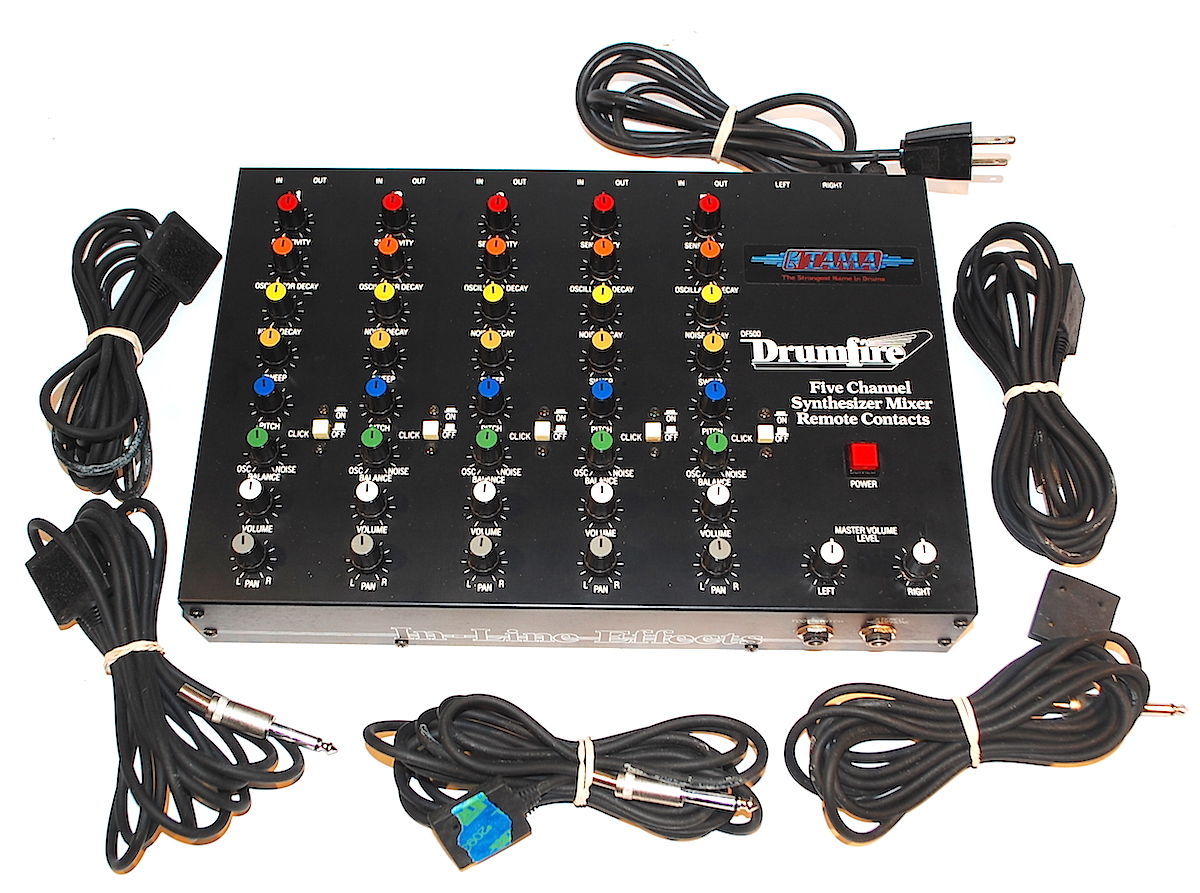 MATRIXSYNTH: In-Line Effects DrumFire DF-500 5 Channel Analog Drum ...