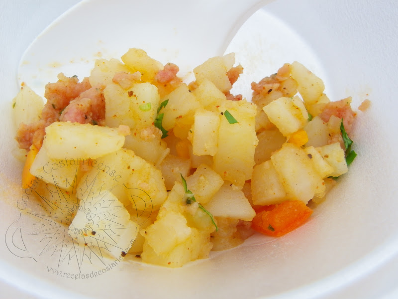 Cocina Costarricense: picadillo de papa