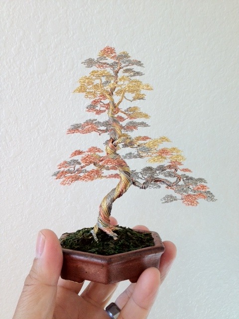 Miniature Wire Bonsai Trees by Ken To / The Beading Gem