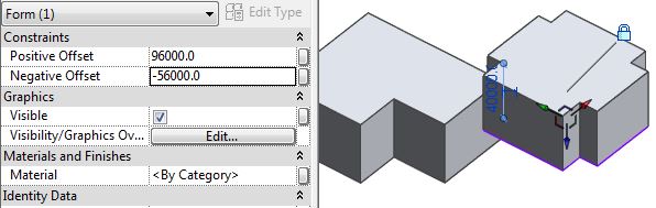 RevitCat: Extrusion Offset properties in Revit CME