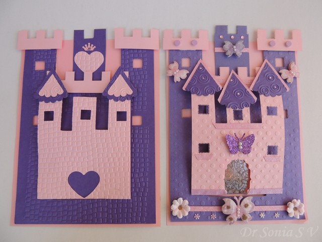Cards ,Crafts ,Kids Projects: Castle Shaped Box and Castle Card Tutorial