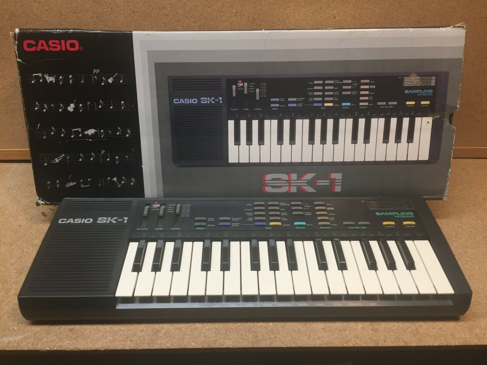 MATRIXSYNTH: Casio Keyboard SK-1 Sampling Keyboard w/ Original Box