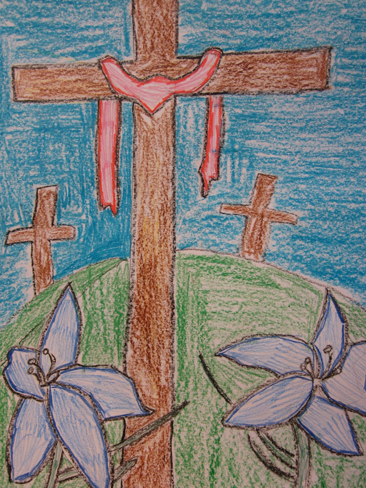 The Art Teacher's Closet: In the Art Room - Easter Crosses