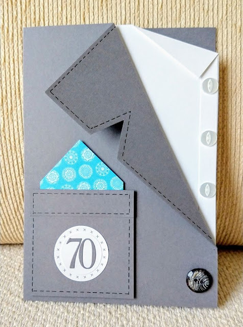 A Passion For Cards: Men's jacket card - YouTube tutorial