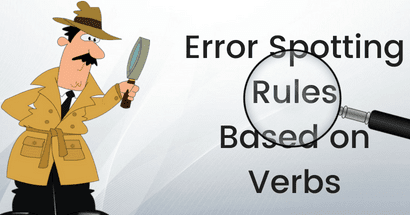Aj Competitive Center: Error Spotting Rules Based on Verbs