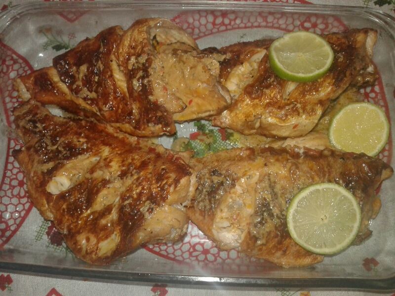 Peixe grelhado a moda da terra STP